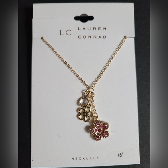LC Lauren Conrad | Jewelry | Lc Lauren Conrad Necklace Pink Enamel ...